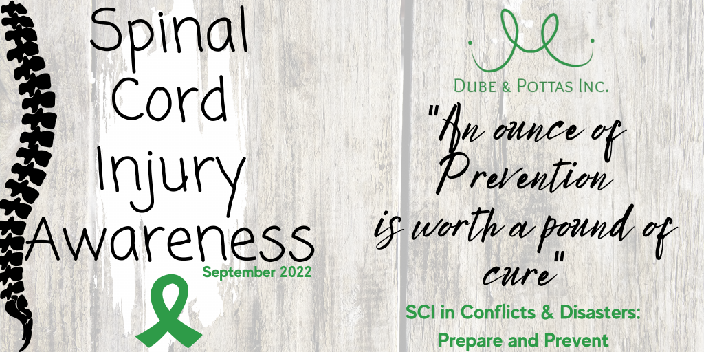 Spinal Cord Injury Awareness Month 2022 - Dube & Pottas